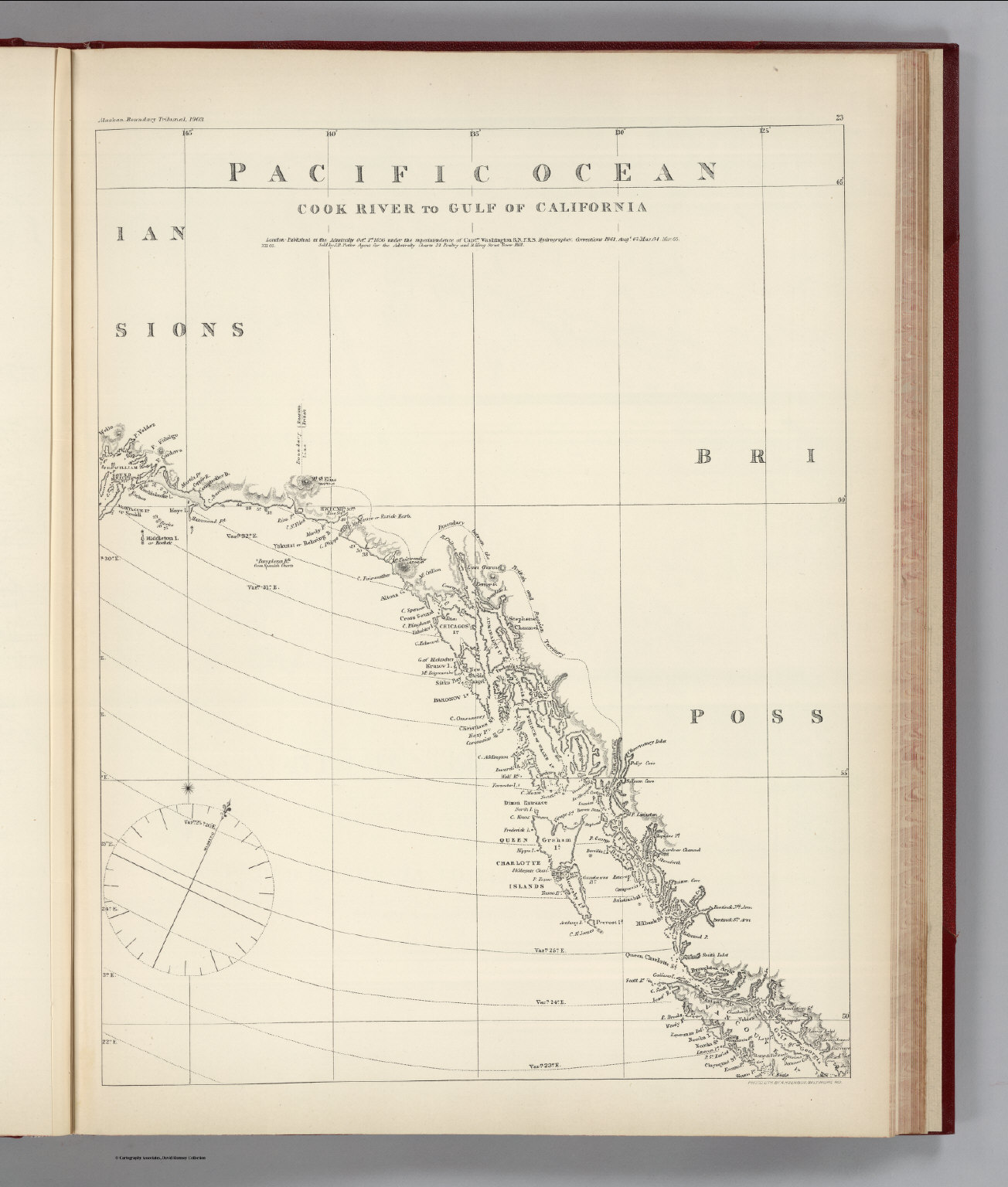 Facsimile: Pacific Ocean. Cook River to Gulf of California. British ...