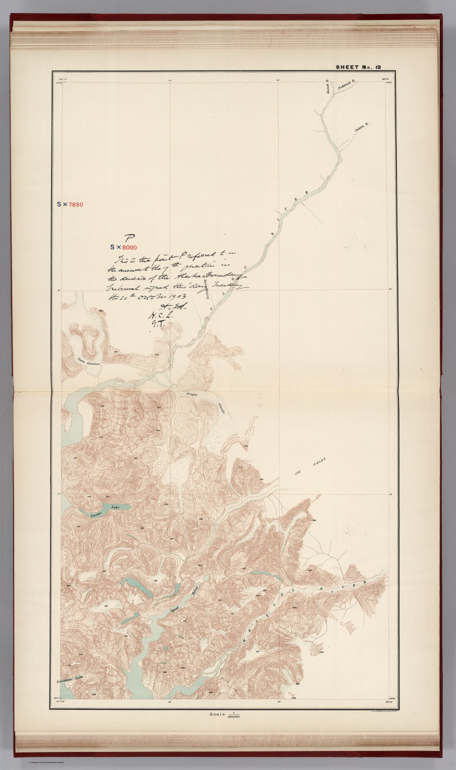 Sheet No. 12. (Taku River, Whiting River, Speel River, Turner Lake ...