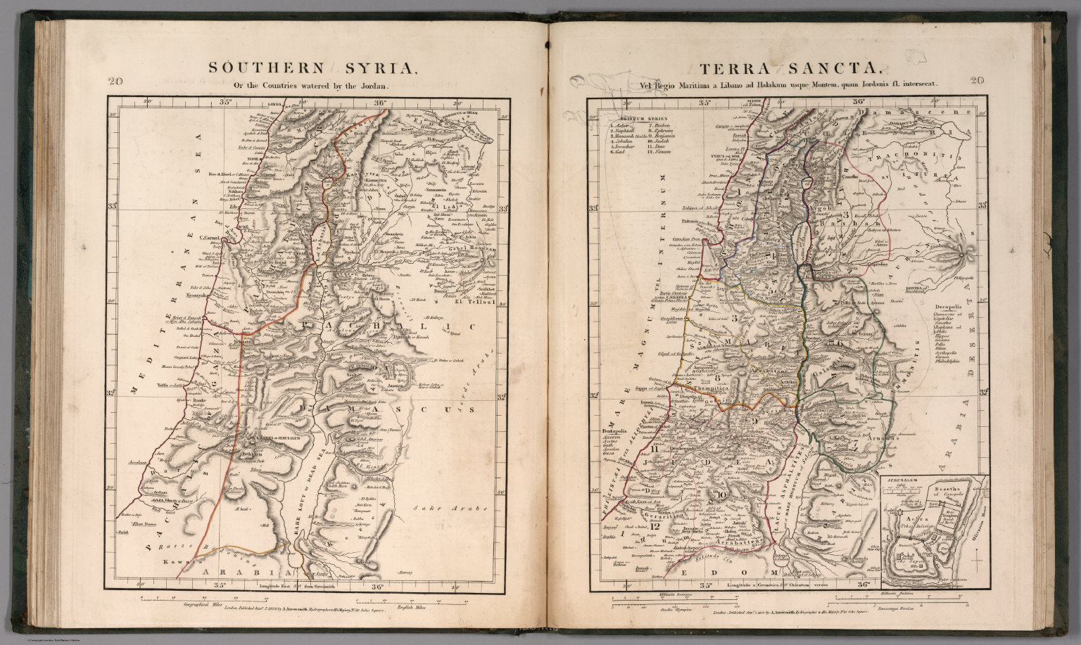 Southern Syria, or the countries watered by the Jordan - David Rumsey ...
