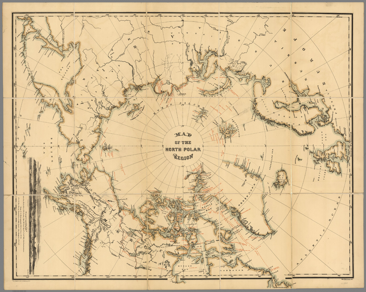Map Of The North Polar Region - David Rumsey Historical Map Collection