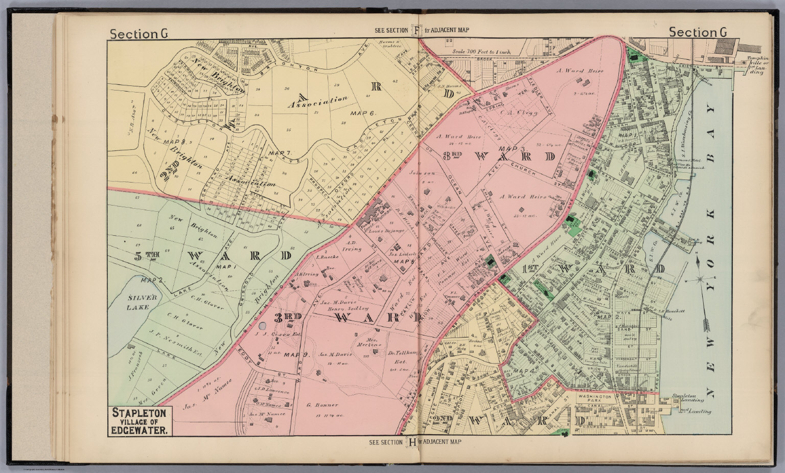 Section G. Stapleton, Village of Edgewater. (Staten Island, New York ...