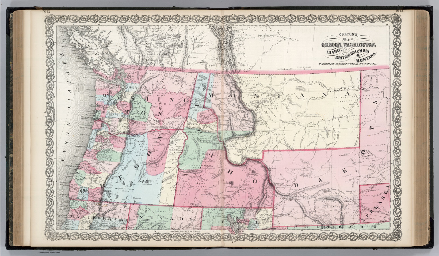 The State of Oregon and Washington Territory. - David Rumsey Historical ...