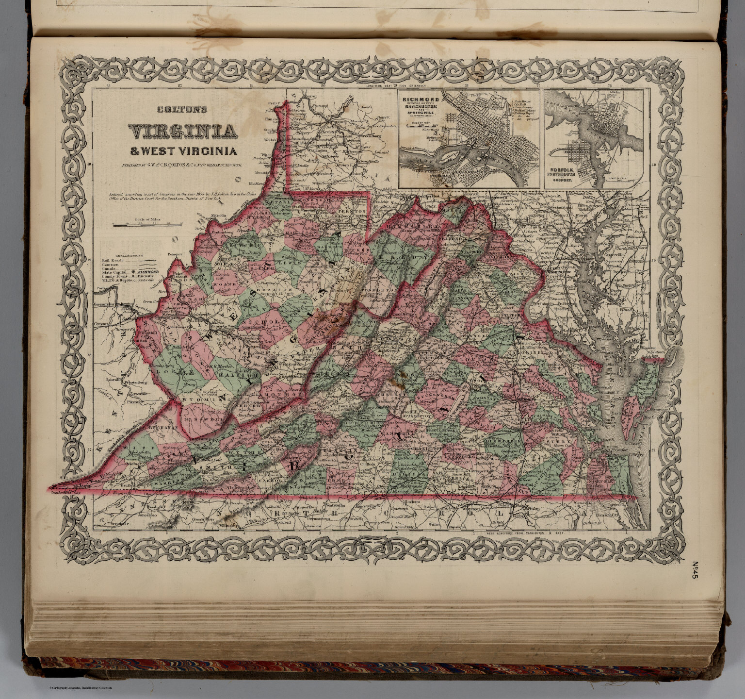 Virginia and West Virginia. - David Rumsey Historical Map Collection