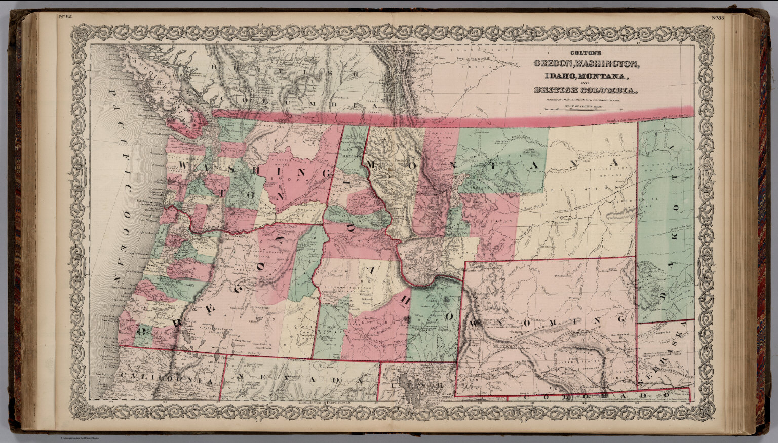 Oregon and Washington Territory. - David Rumsey Historical Map Collection