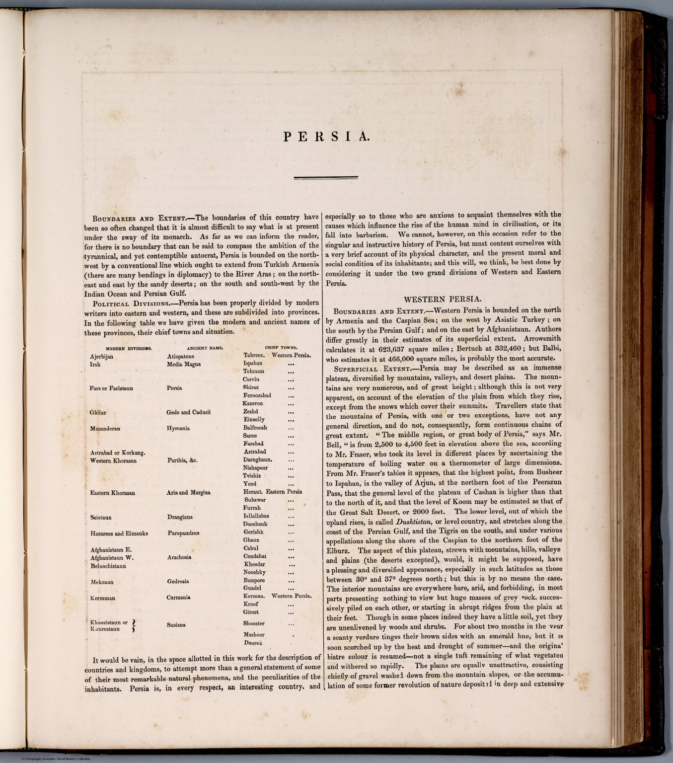 Text: Persia. - David Rumsey Historical Map Collection