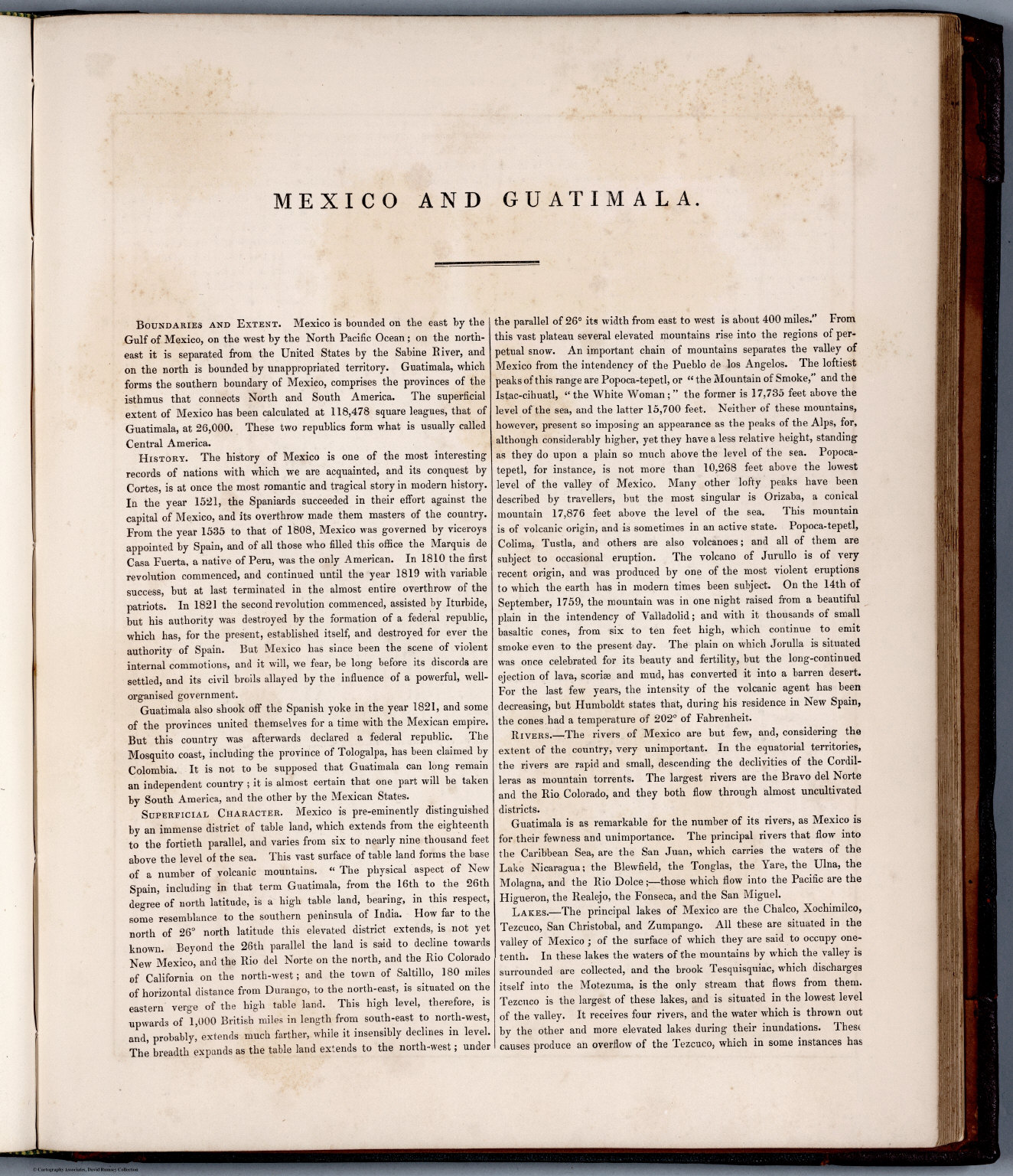 Text: Mexico & Guatemala. - David Rumsey Historical Map Collection
