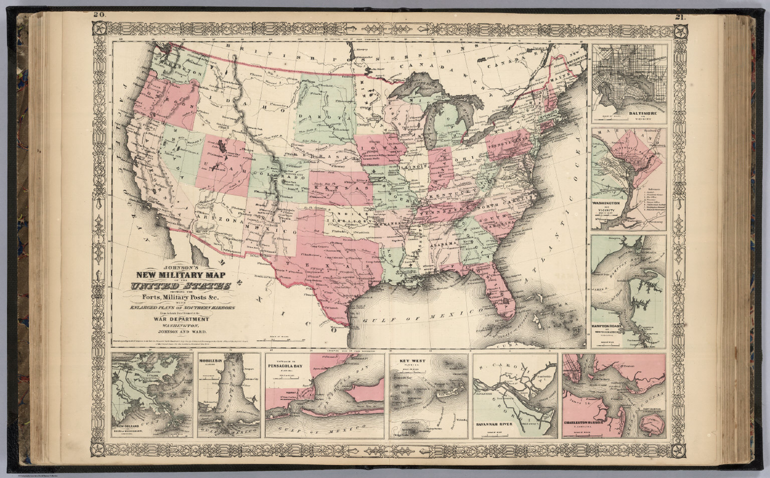 New Military Map of the United States - David Rumsey Historical Map ...