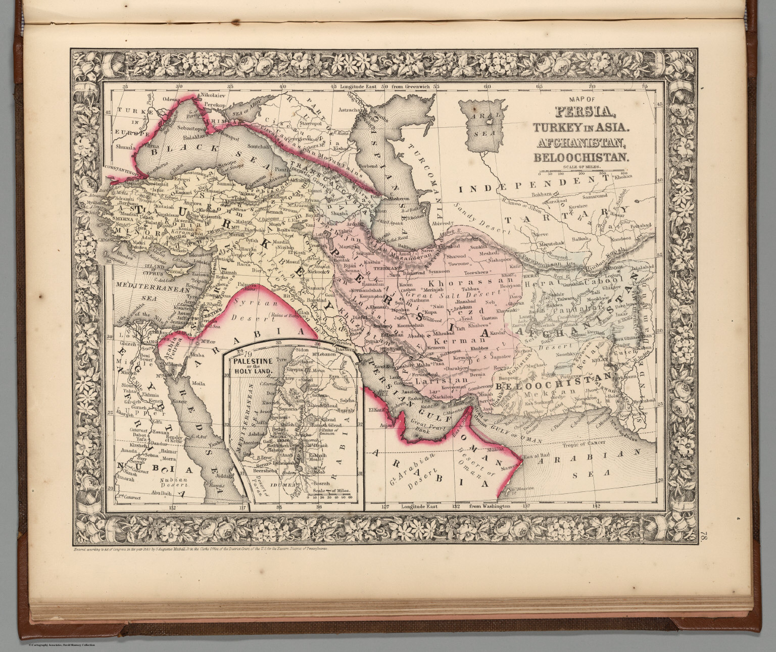 Map of Persia, Turkey in Asia. Afghanistan, Beloochistan - David Rumsey ...