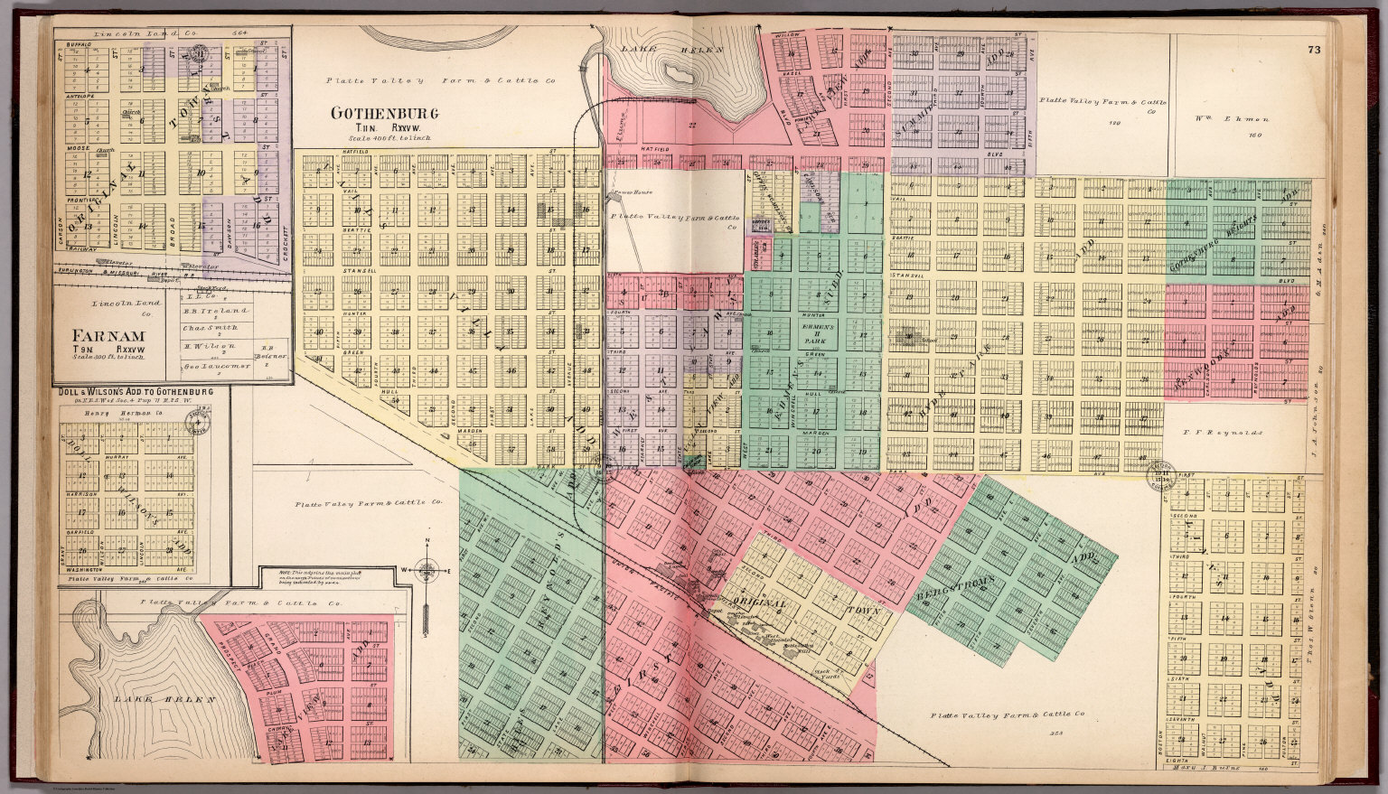 Gothenburg. Farnam. - David Rumsey Historical Map Collection