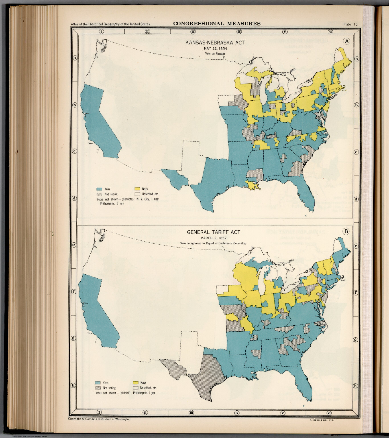 Plate 115. Congressional Measures, 1854 - 1857. - David Rumsey ...