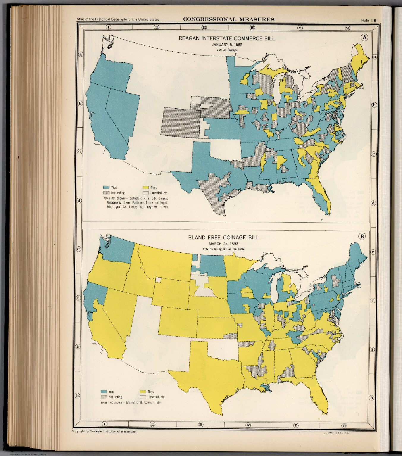 Plate 118. Congressional Measures, 1885 - 1892. - David Rumsey ...