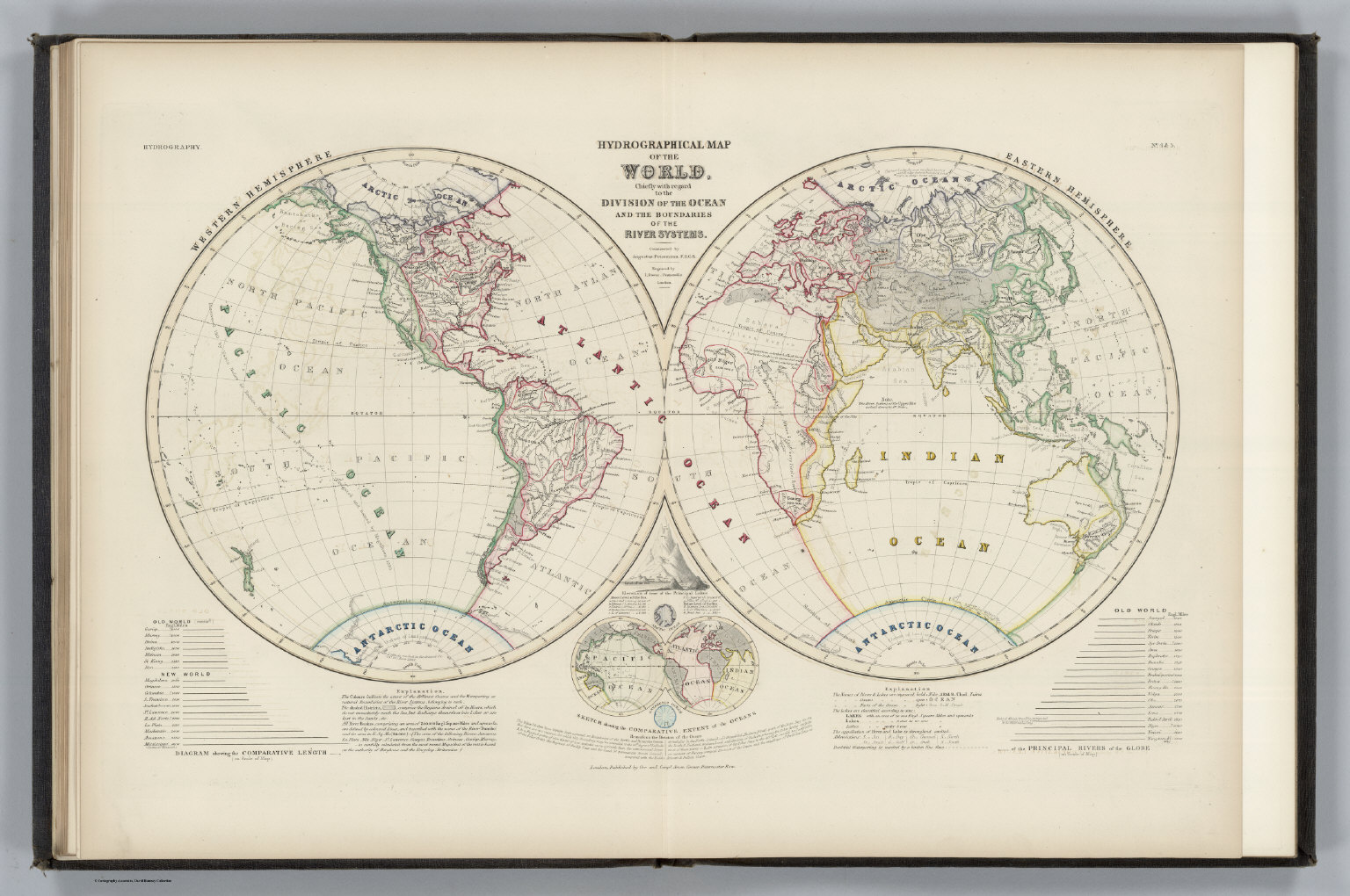 Hydrographical Map of the World. - David Rumsey Historical Map Collection