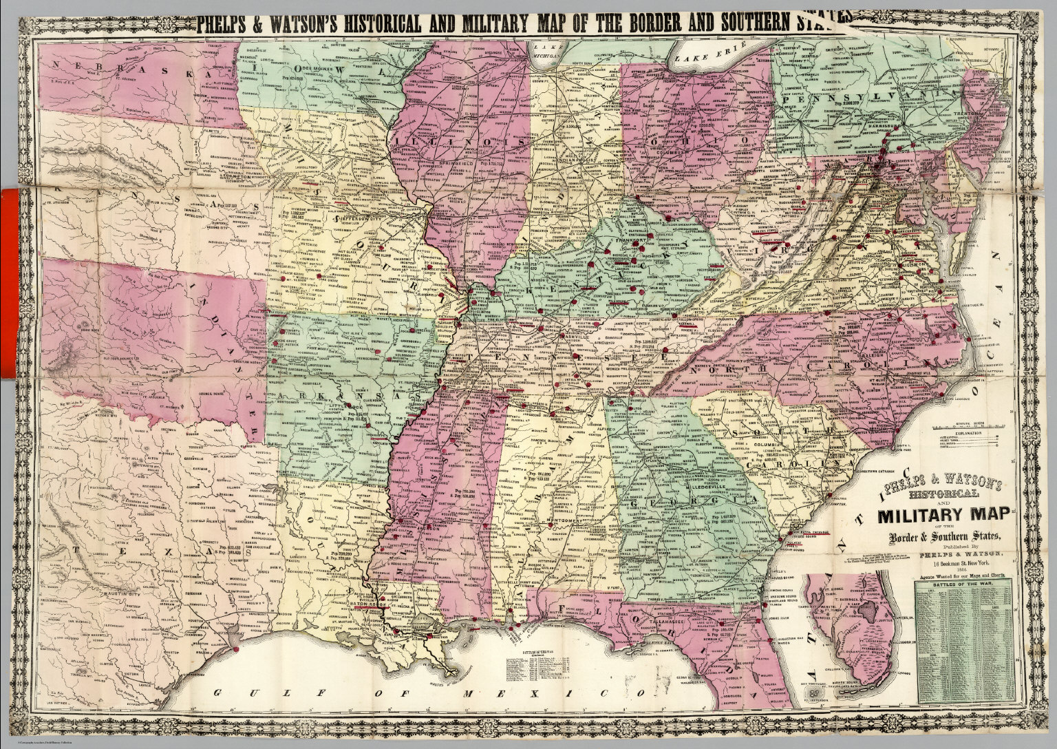 Military Map Of The Southern States - David Rumsey Historical Map ...