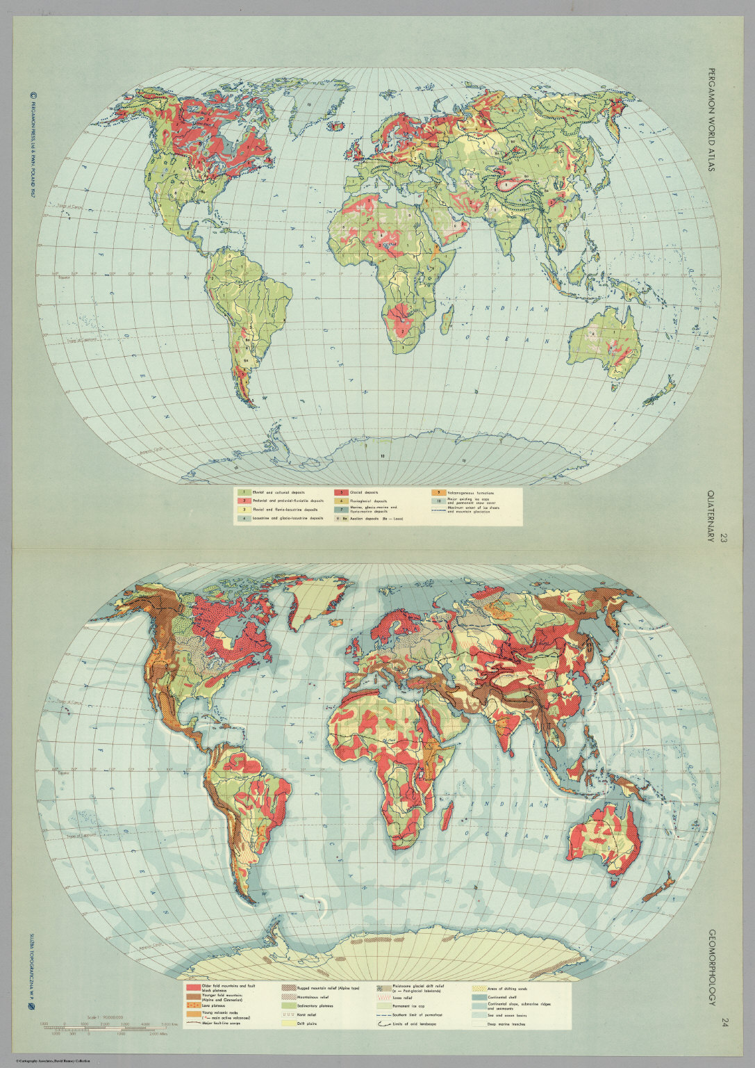 Quaternary. Geomorphology. Pergamon World Atlas. - David Rumsey ...