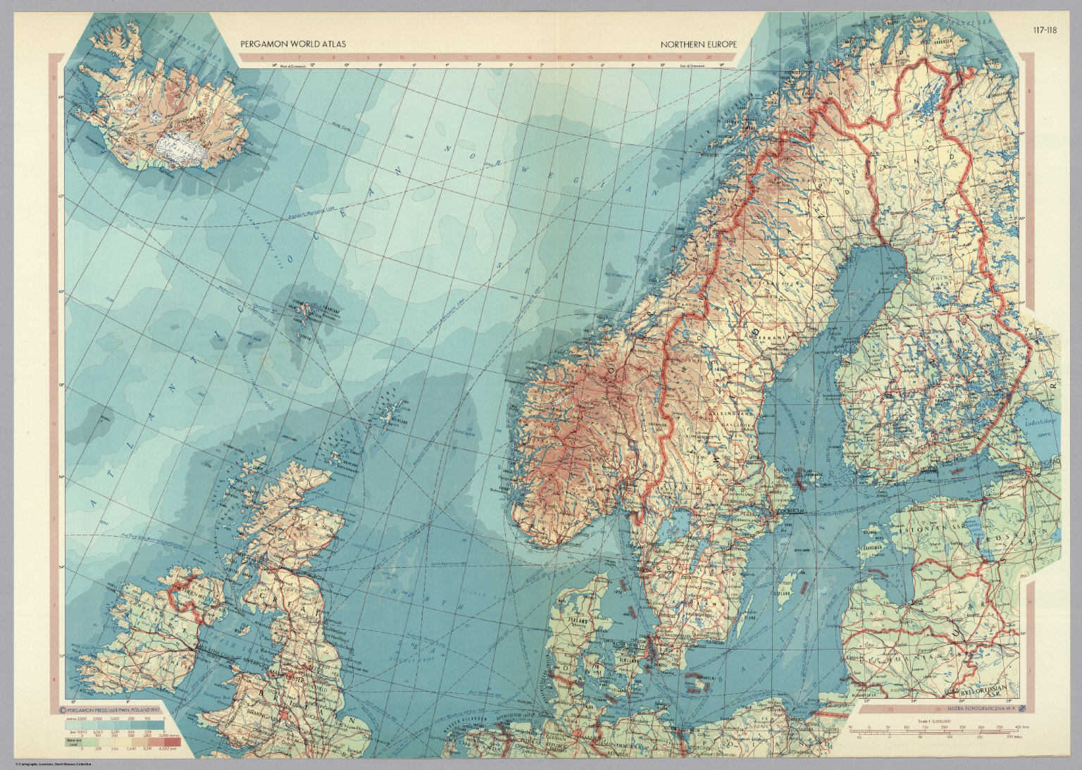 Northern Europe. Pergamon World Atlas. - David Rumsey Historical Map ...