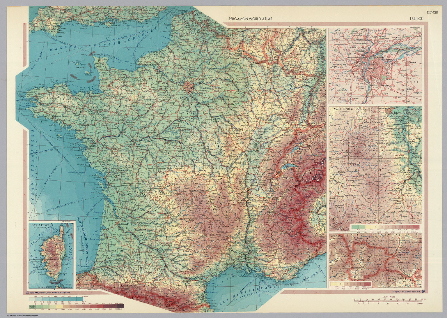 France. Pergamon World Atlas. - David Rumsey Historical Map Collection