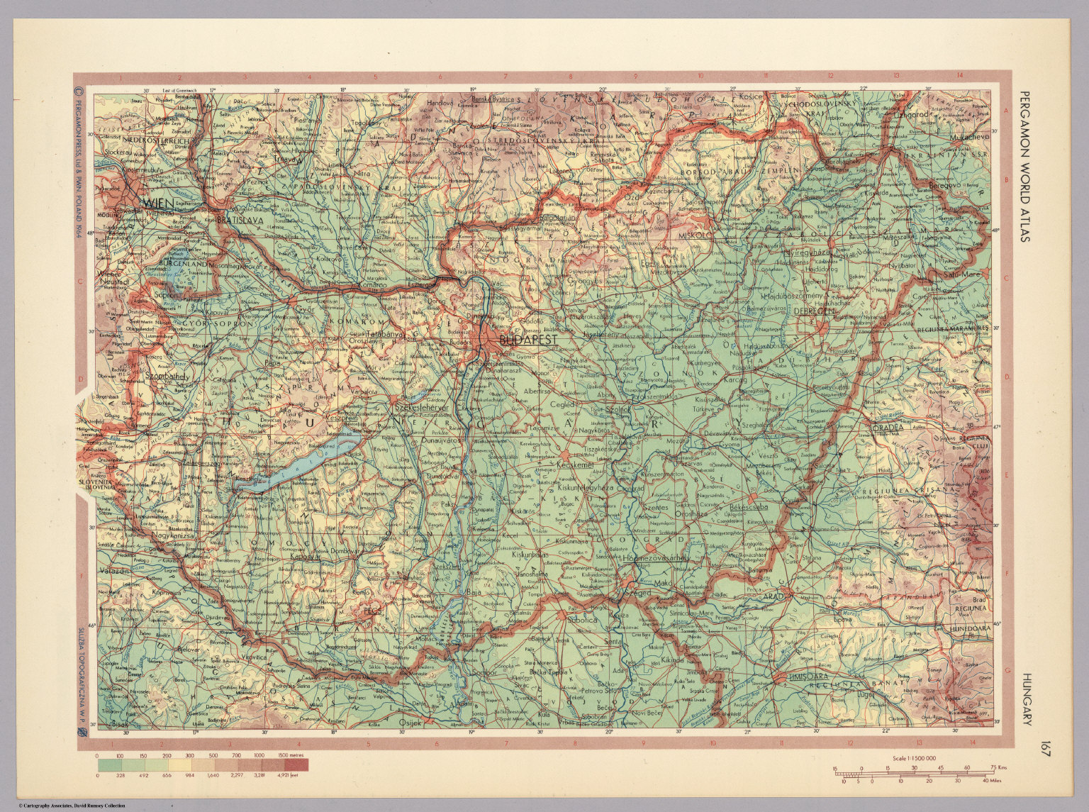 Hungary. Pergamon World Atlas. - David Rumsey Historical Map Collection