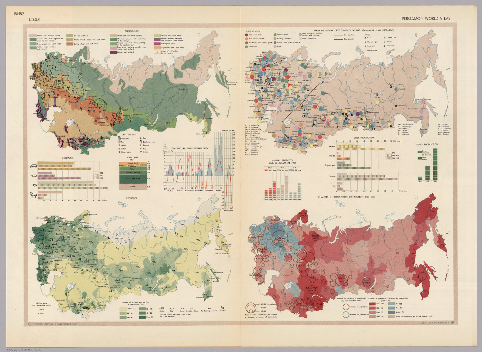 U.S.S.R. Pergamon World Atlas. - David Rumsey Historical Map Collection