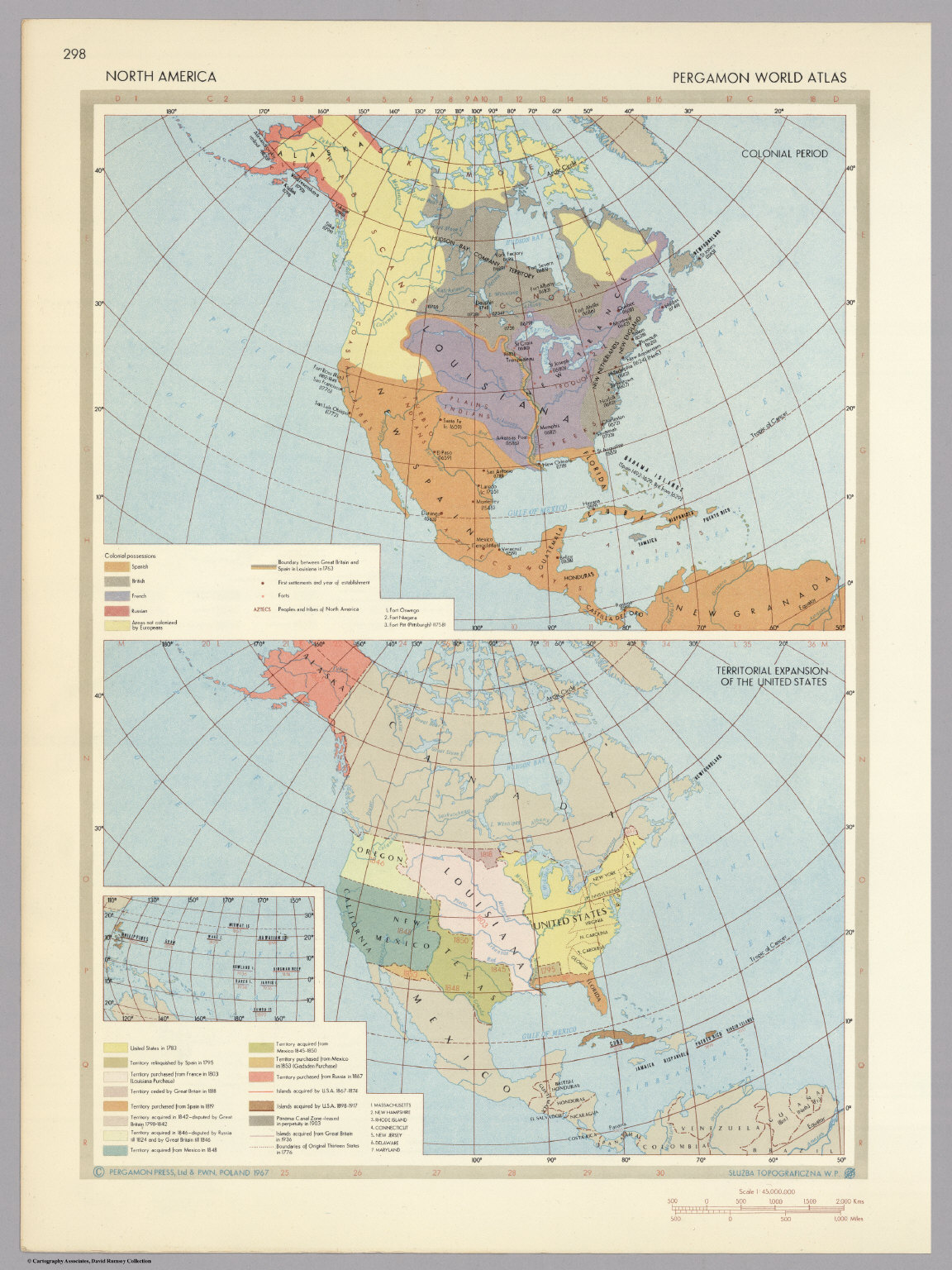 North America. Pergamon World Atlas. - David Rumsey Historical Map ...