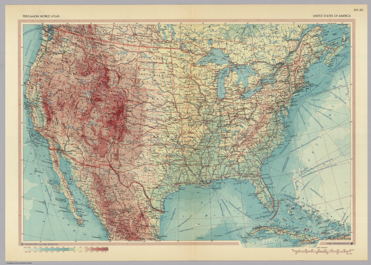 United States of America. Pergamon World Atlas. - David Rumsey ...