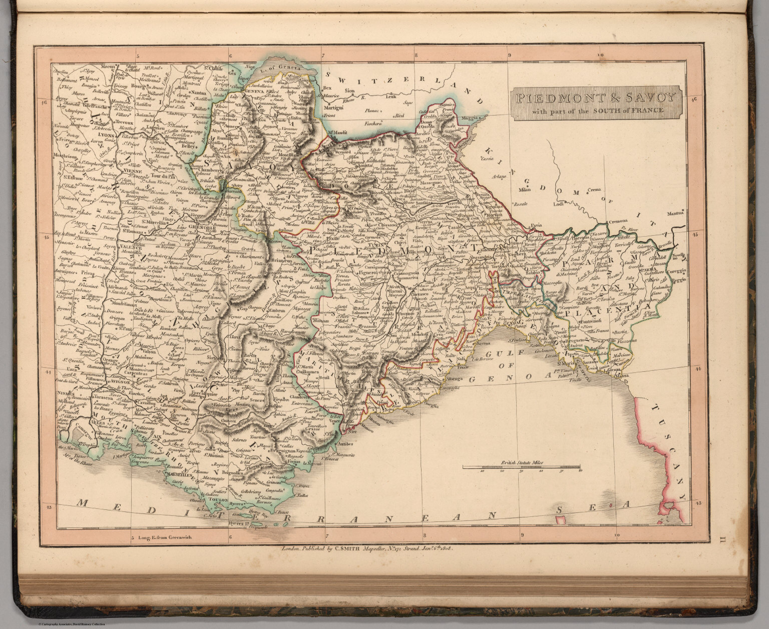 Piedmont & Savoy with Part of the South of France. - David Rumsey ...