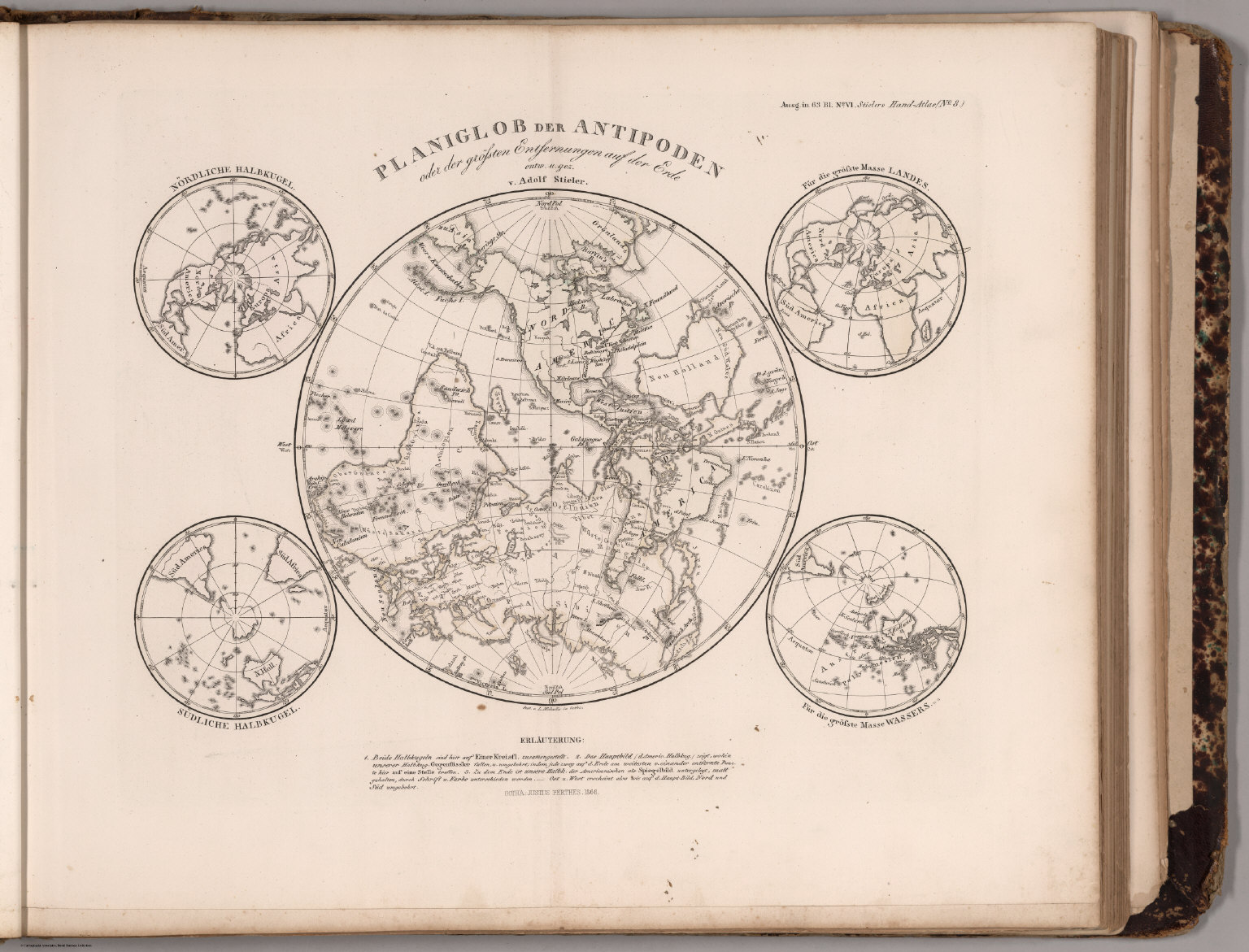 Planiglob der Antipoden. (Antipodes). - David Rumsey Historical Map ...
