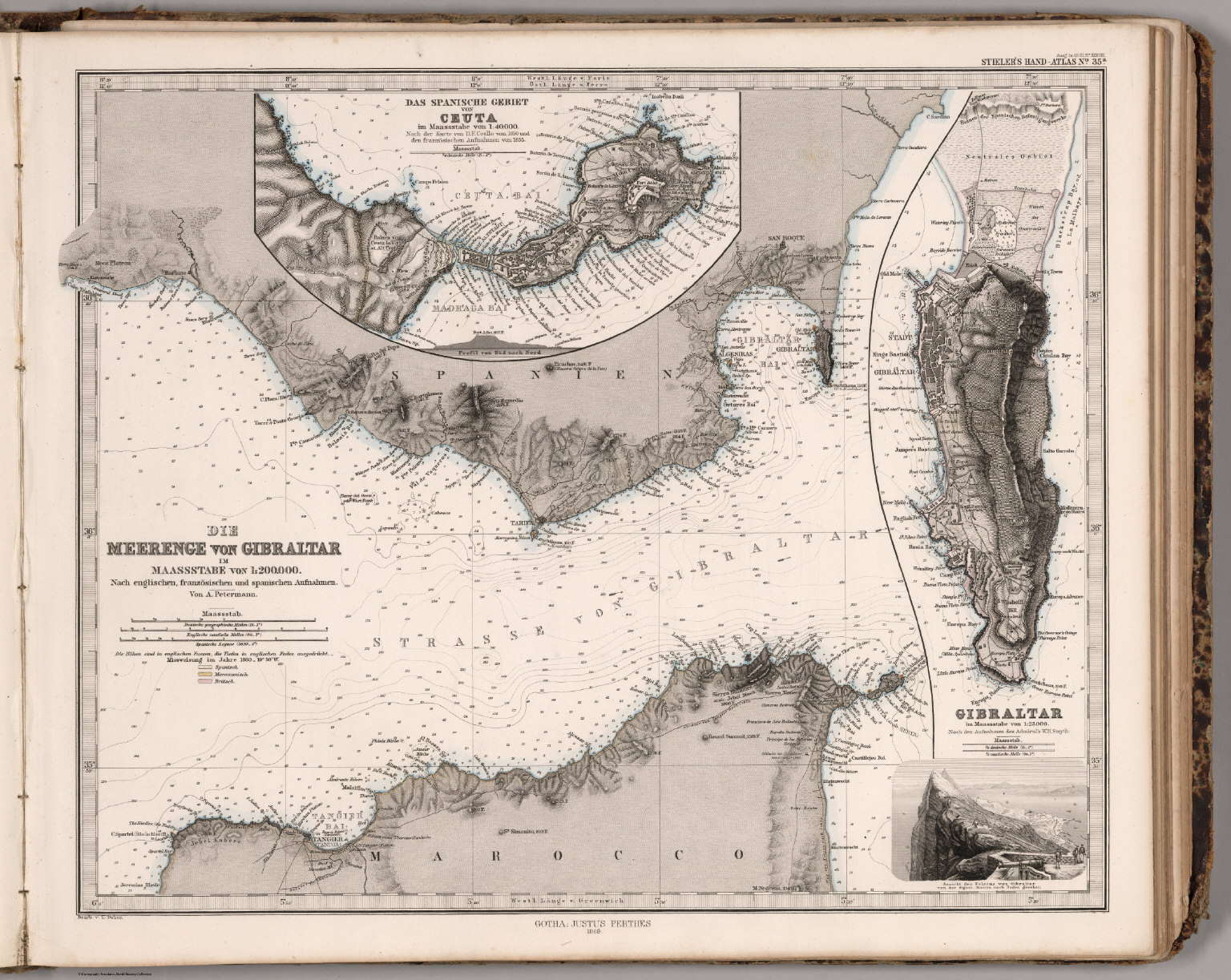 Die Meerenge von Gibraltar. (Strait of Gibraltar). - David Rumsey ...