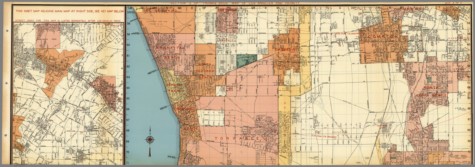 (Los Angeles Streets). El Segundo. Manhattan Beach. Redondo Beach ...