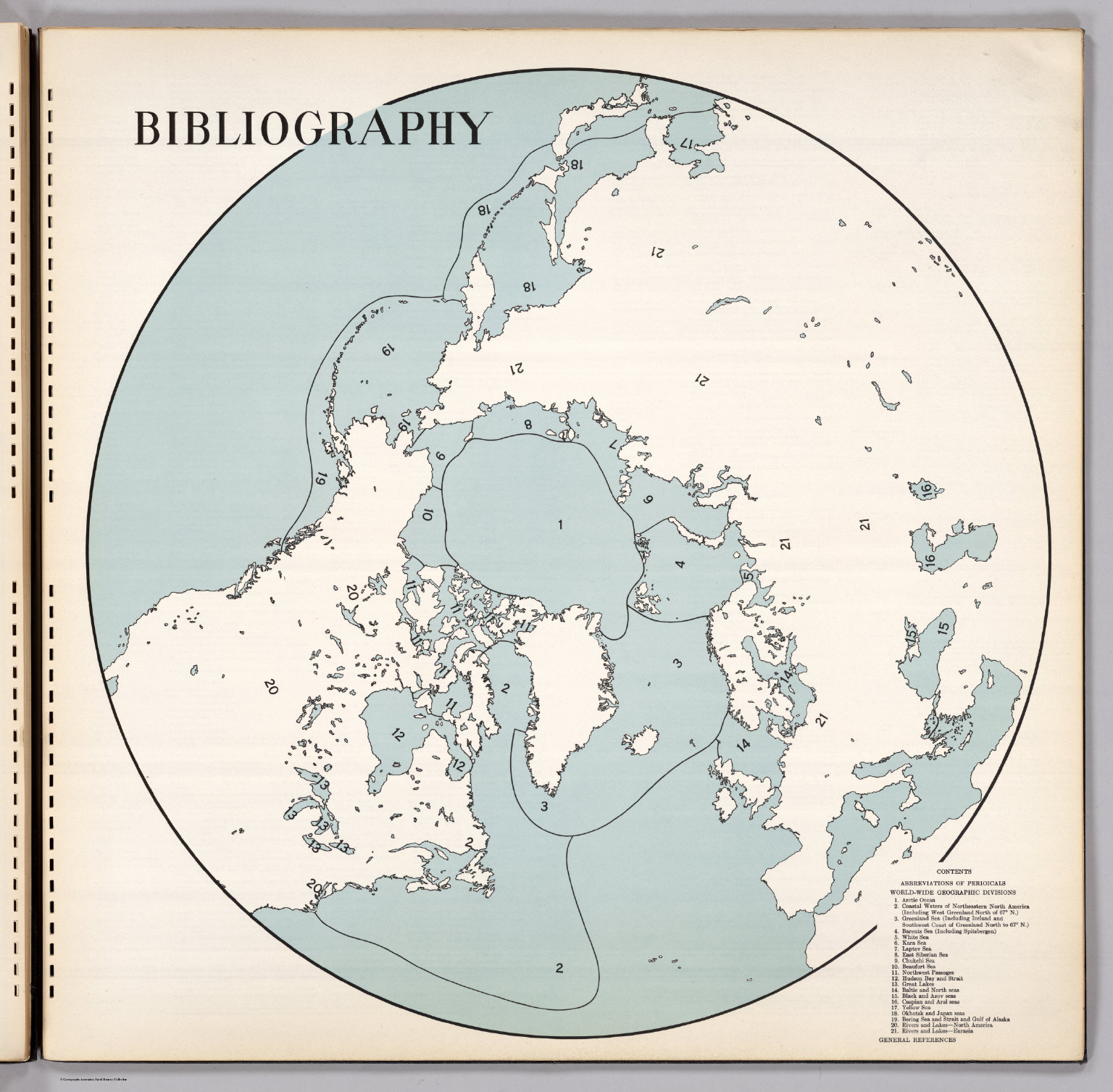 Bibliography Contents (Map of Geographic Divisions of Bibliography). - David Rumsey Historical ...