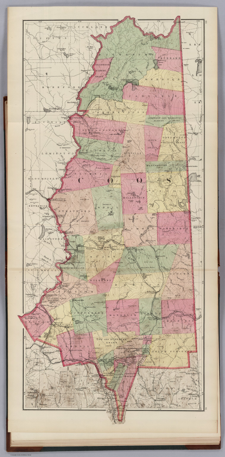 Coos (County), (New Hampshire). - David Rumsey Historical Map Collection