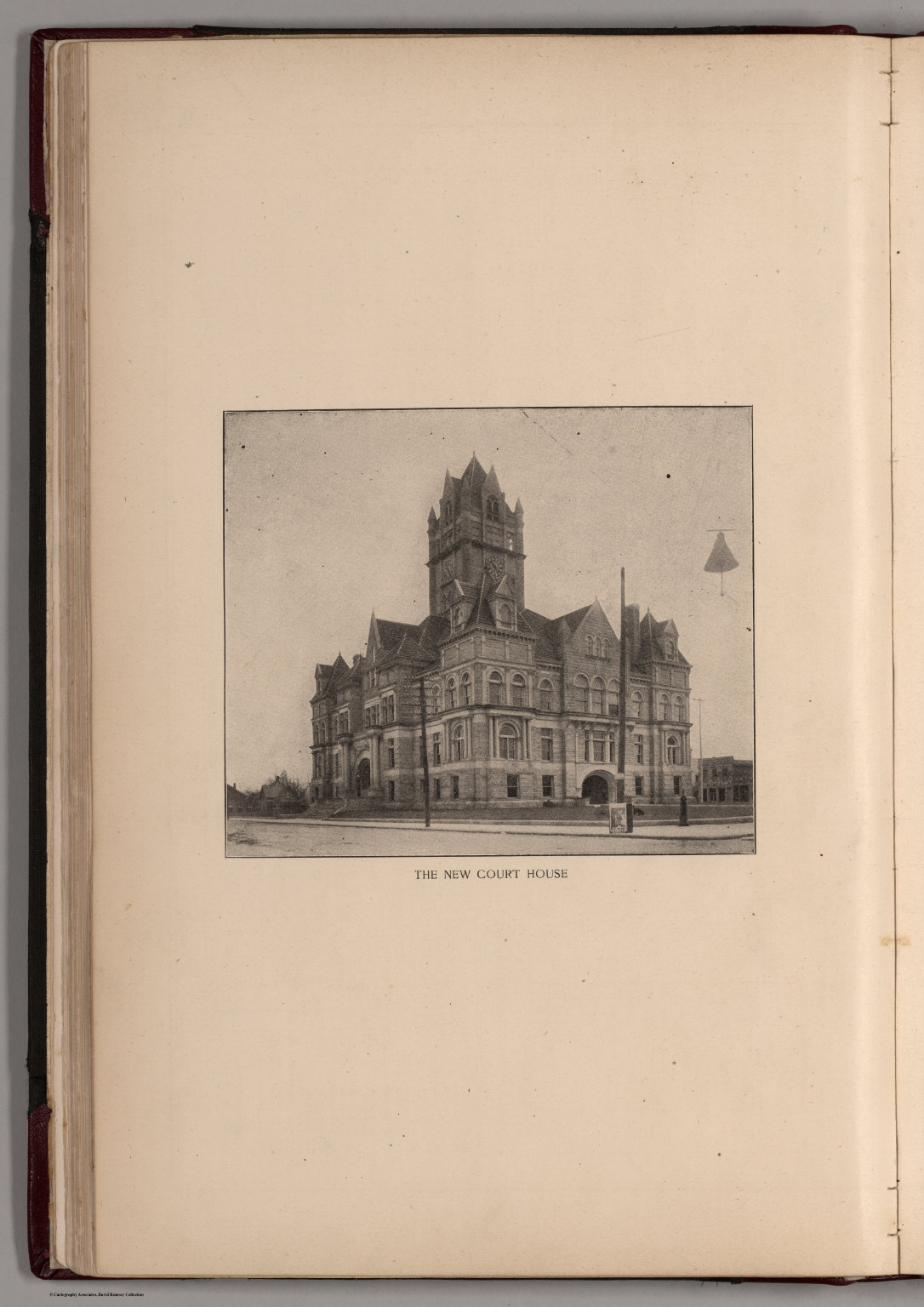 View: The New Court House, Rush County, Indiana. - David Rumsey ...
