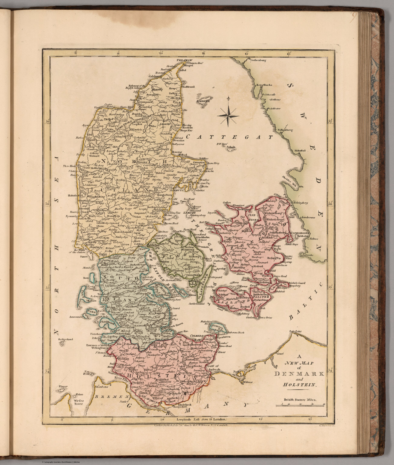 A New Map of Denmark and Holstein. - David Rumsey Historical Map Collection