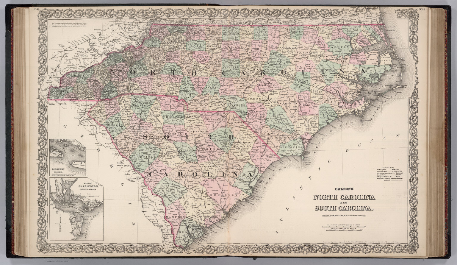 North Carolina and South Carolina. - David Rumsey Historical Map Collection