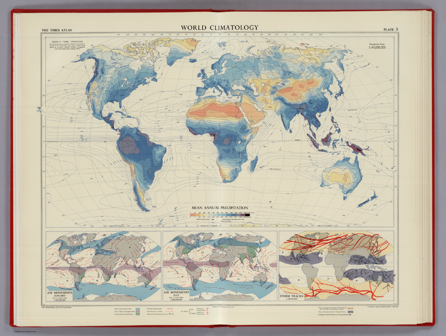 World Climatology. Plate 3, v.1 - David Rumsey Historical Map Collection