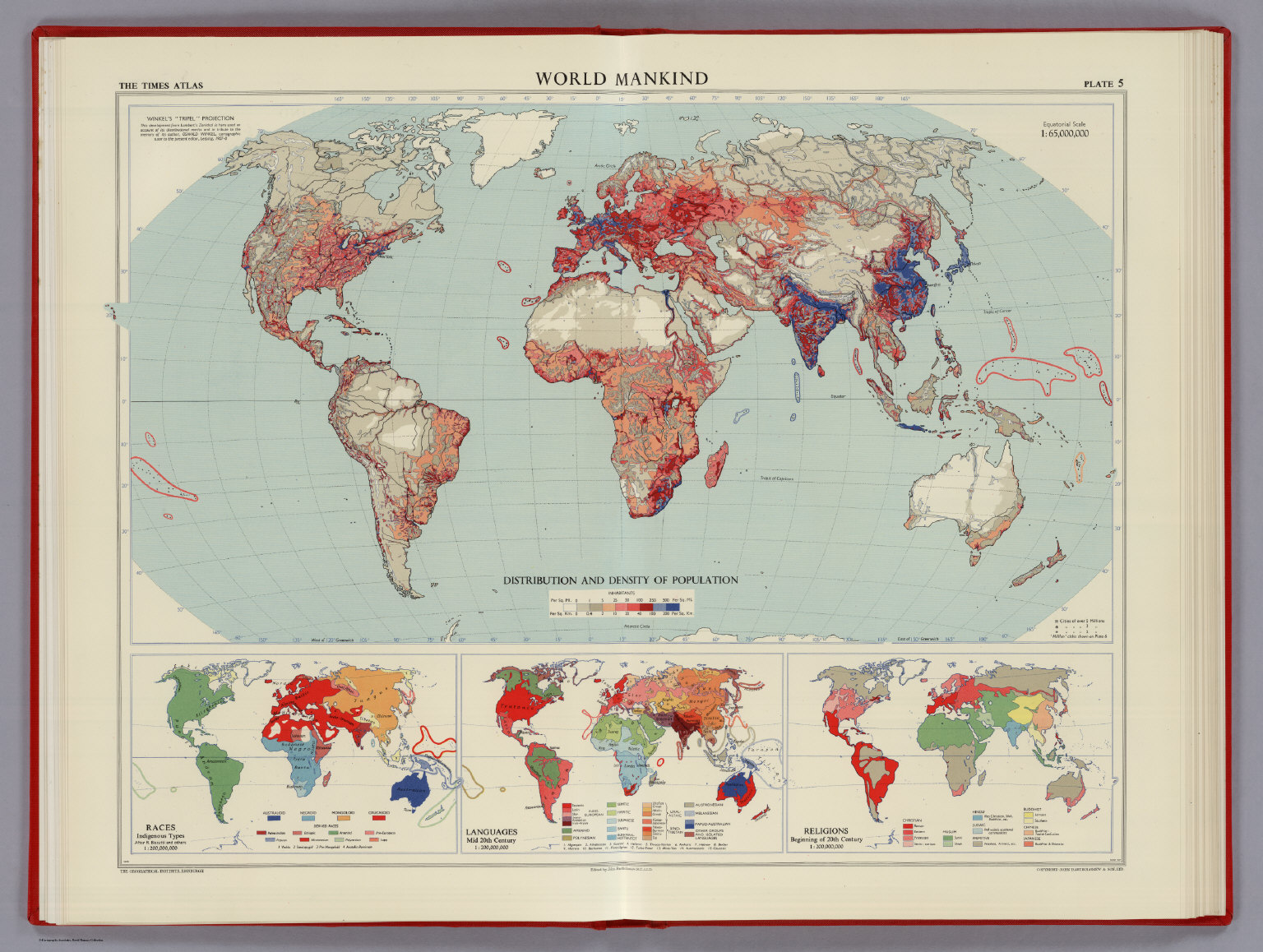 World Mankind, Plate 5, v.1 - David Rumsey Historical Map Collection