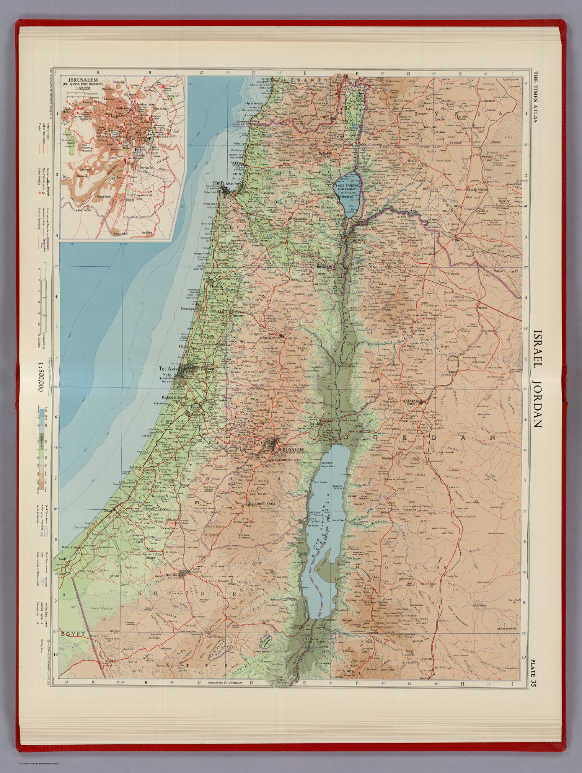Israel, Jordan. Plate 35, V. II - David Rumsey Historical Map Collection