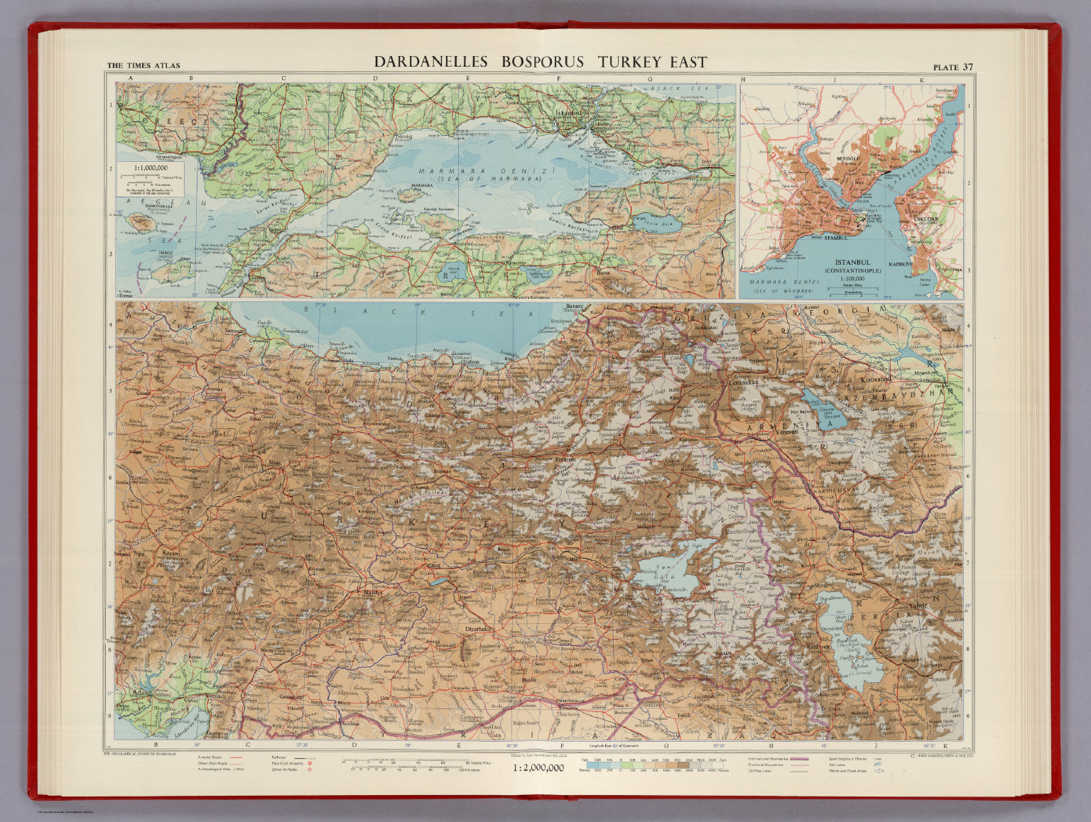 Dardanelles Bosporus, Turkey East. Plate 37, V. II - David Rumsey ...