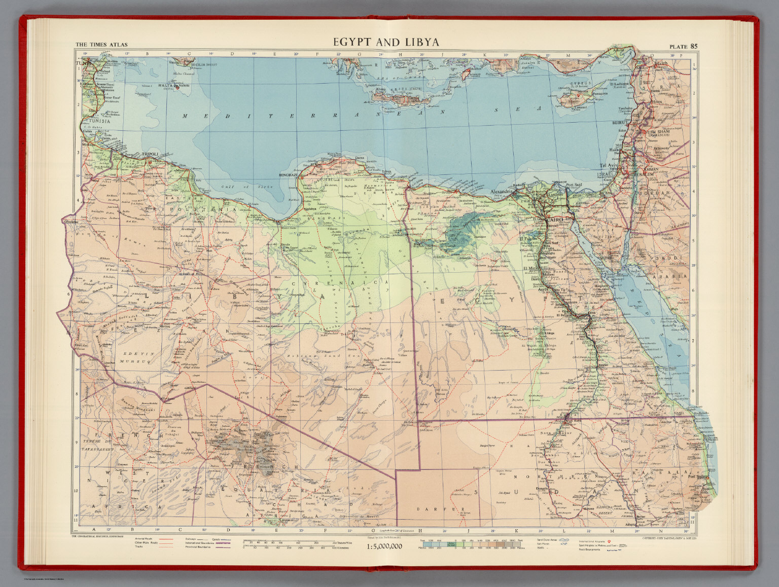 Egypt and Libya, Plate 85, V. IV - David Rumsey Historical Map Collection