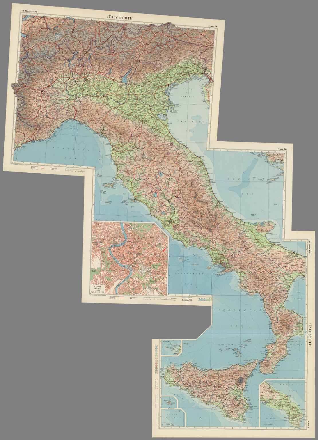 Composite: Italy North, Italy Central, Italy South, Plate 79, 80, 81, V ...
