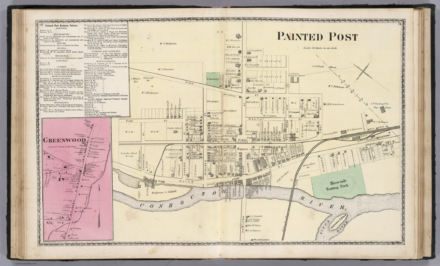 Painted Post. - David Rumsey Historical Map Collection
