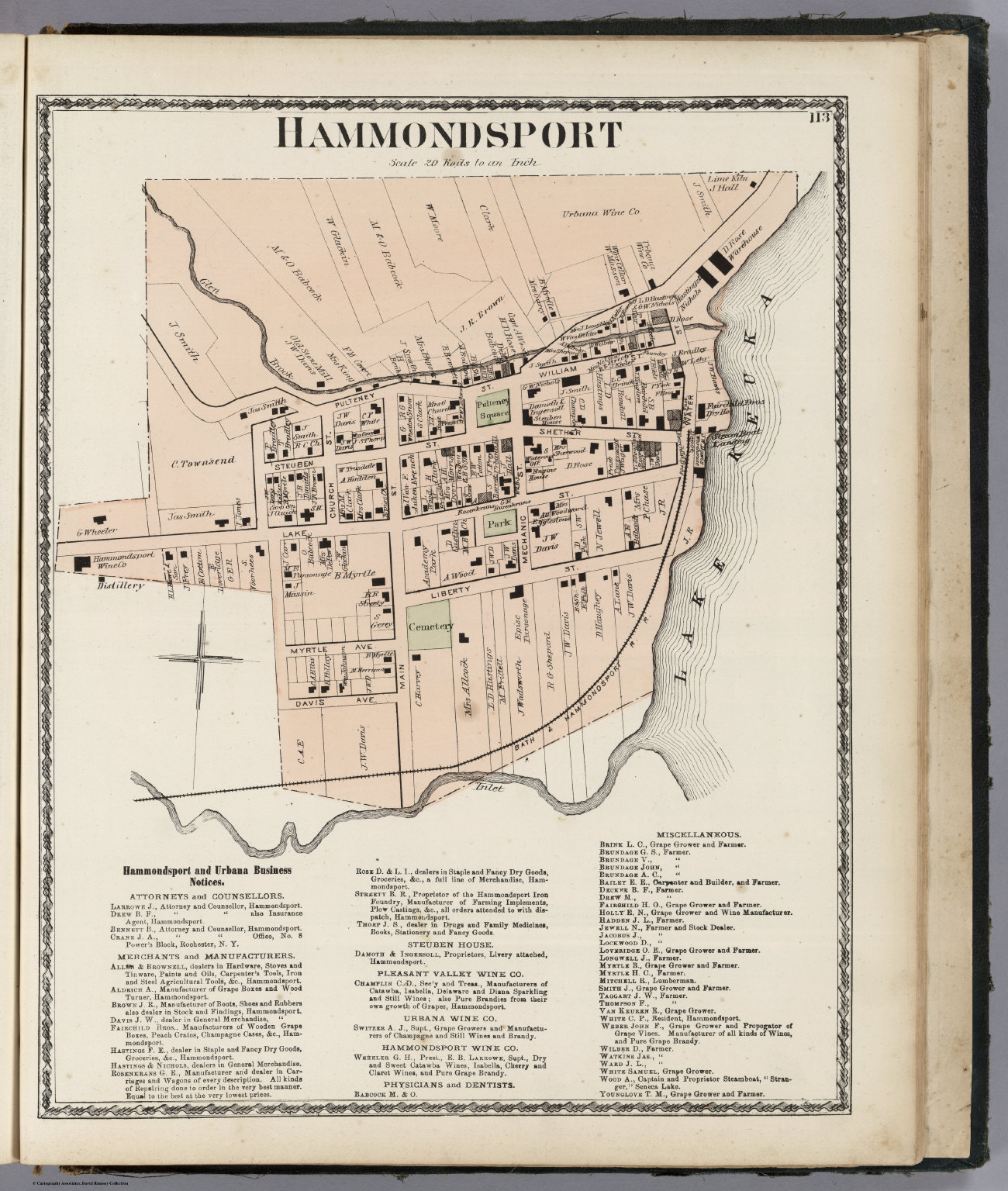 Hammondsport. - David Rumsey Historical Map Collection