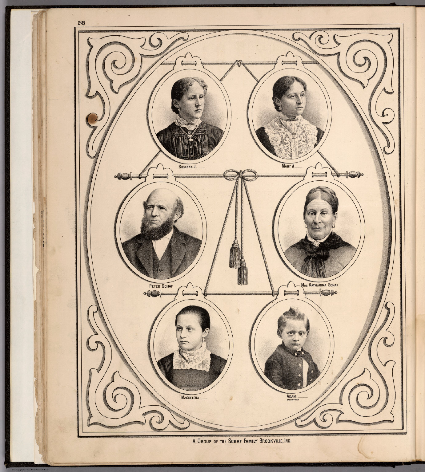 Portrait: A Group of the Schaf Family, Brookville, Indiana. - David ...