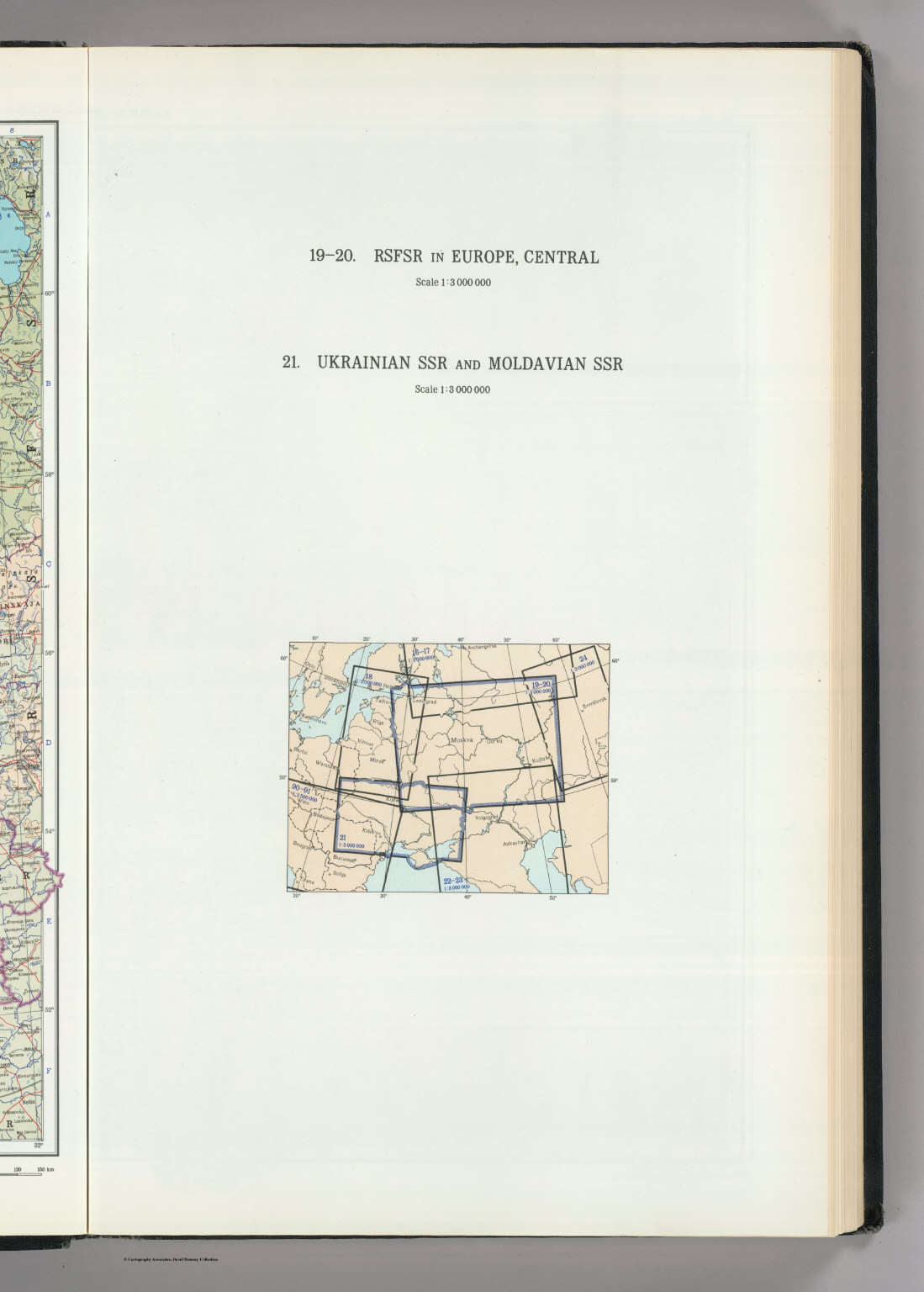 Map Title Page: 19-20. RSFSR (Russian Soviet Federated Socialist ...