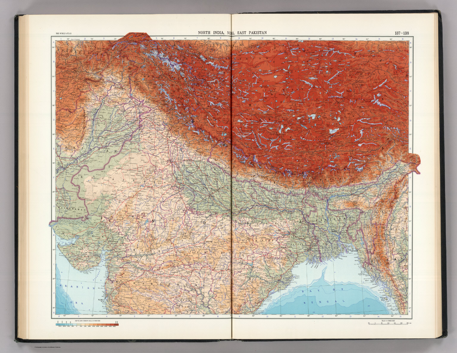 137-138. North India, Nepal, East Pakistan. The World Atlas. - David ...