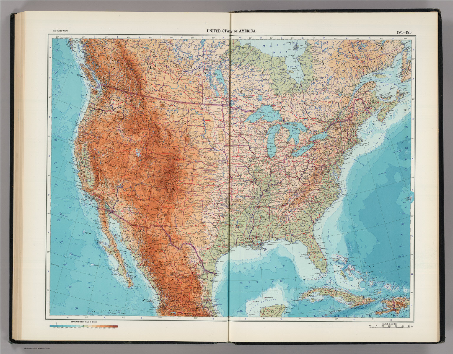 194-195. United States of America. The World Atlas. - David Rumsey ...