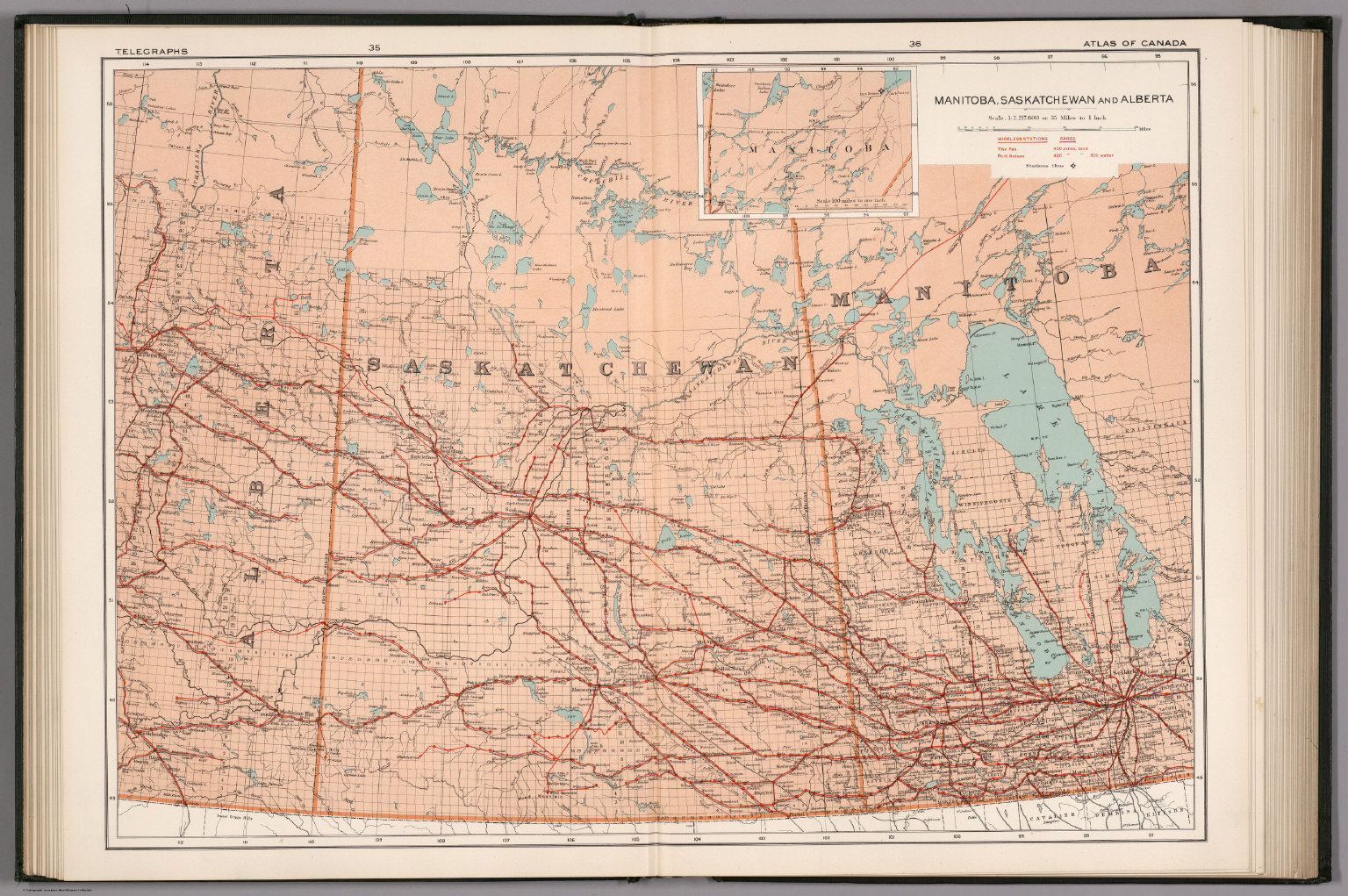 Manitoba, Saskatchewan and Alberta. Telegraphs - David Rumsey ...