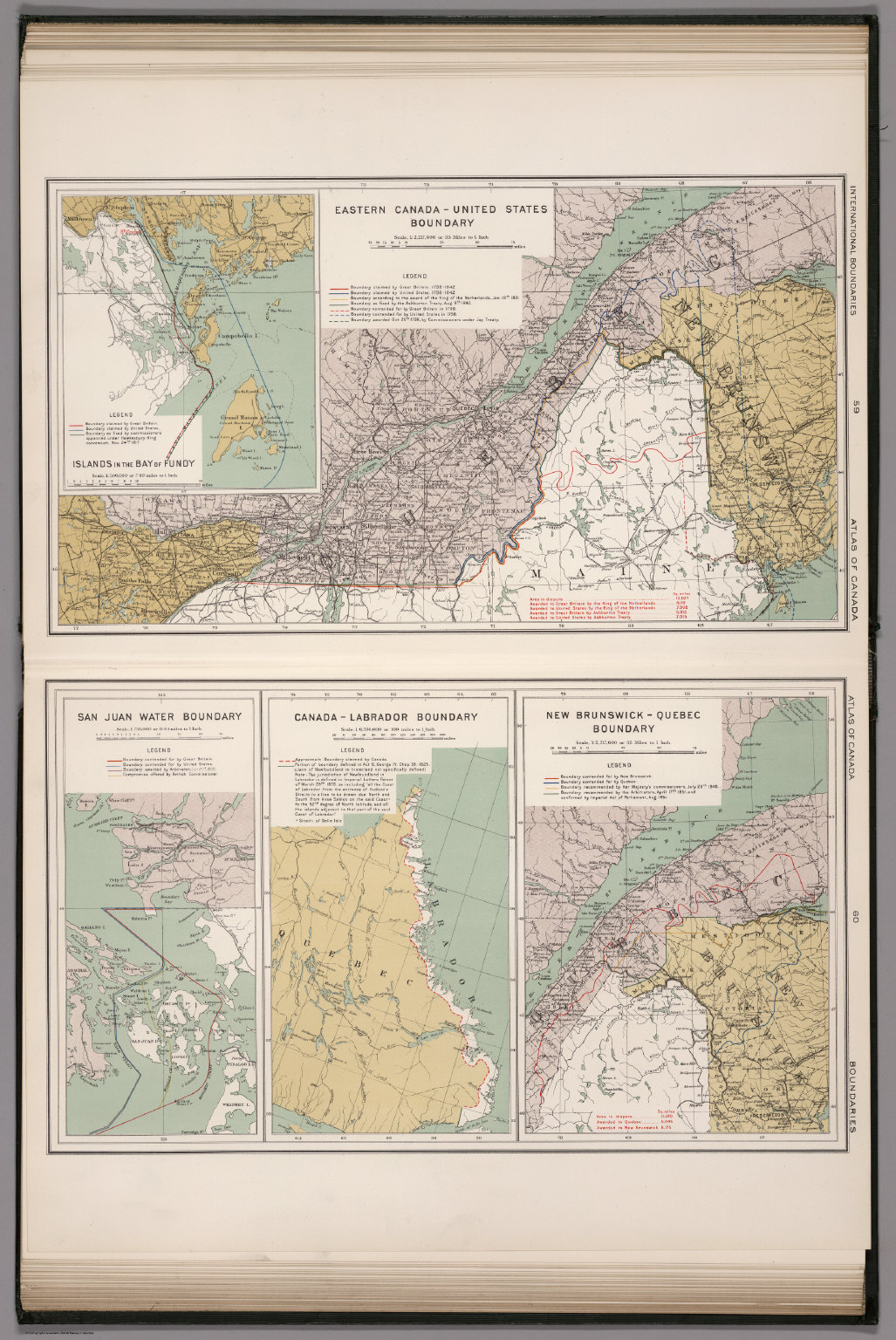 Eastern Canada - United States boundaries - David Rumsey Historical Map ...