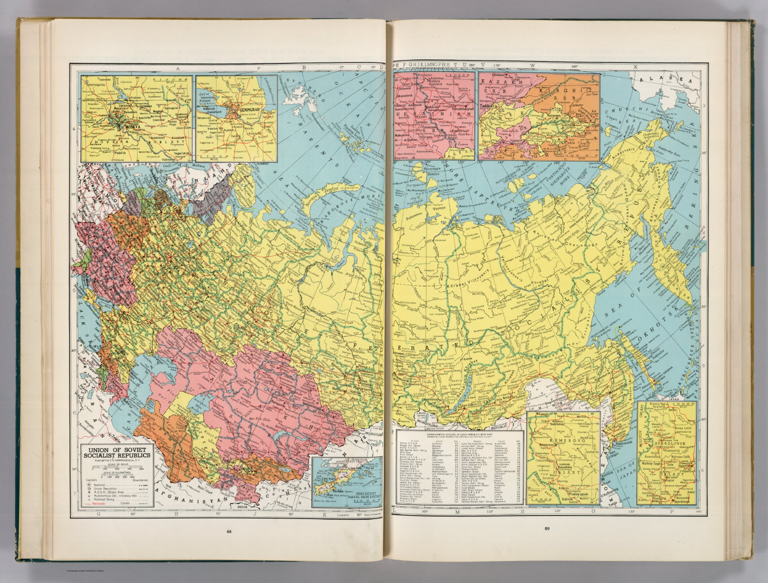 Union of Soviet Socialist Republics (USSR). - David Rumsey Historical ...