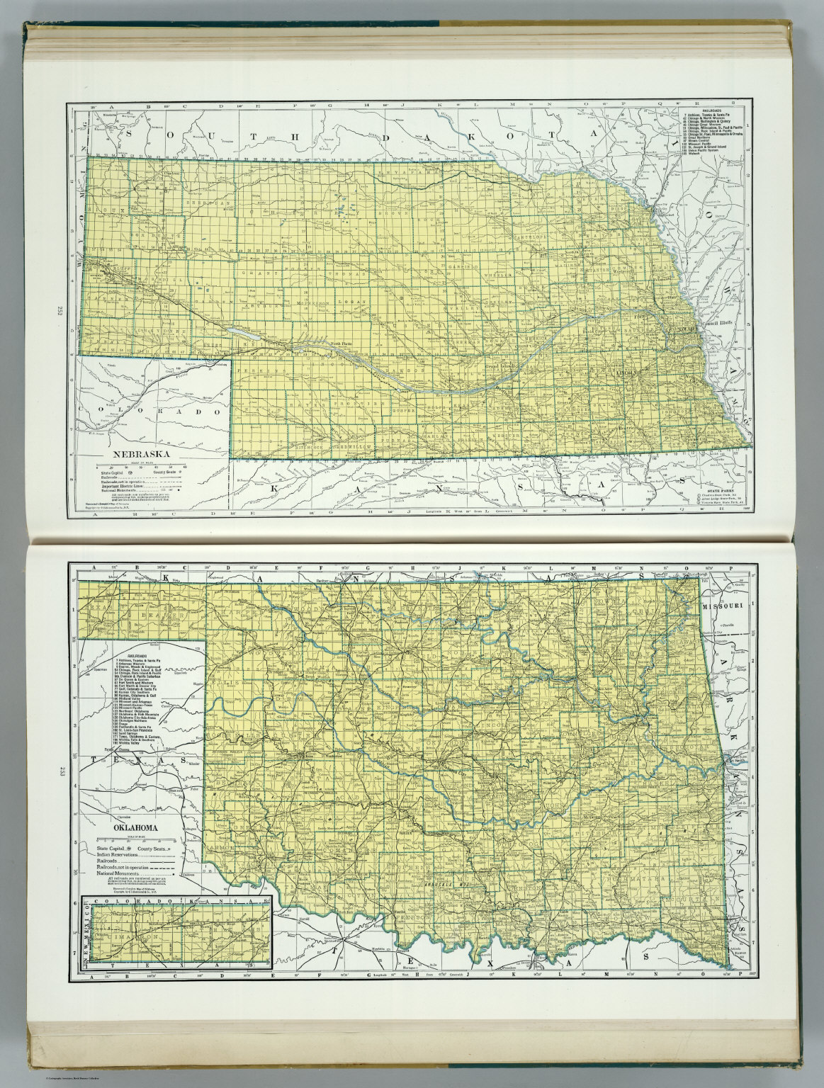 Nebraska. Oklahoma. - David Rumsey Historical Map Collection