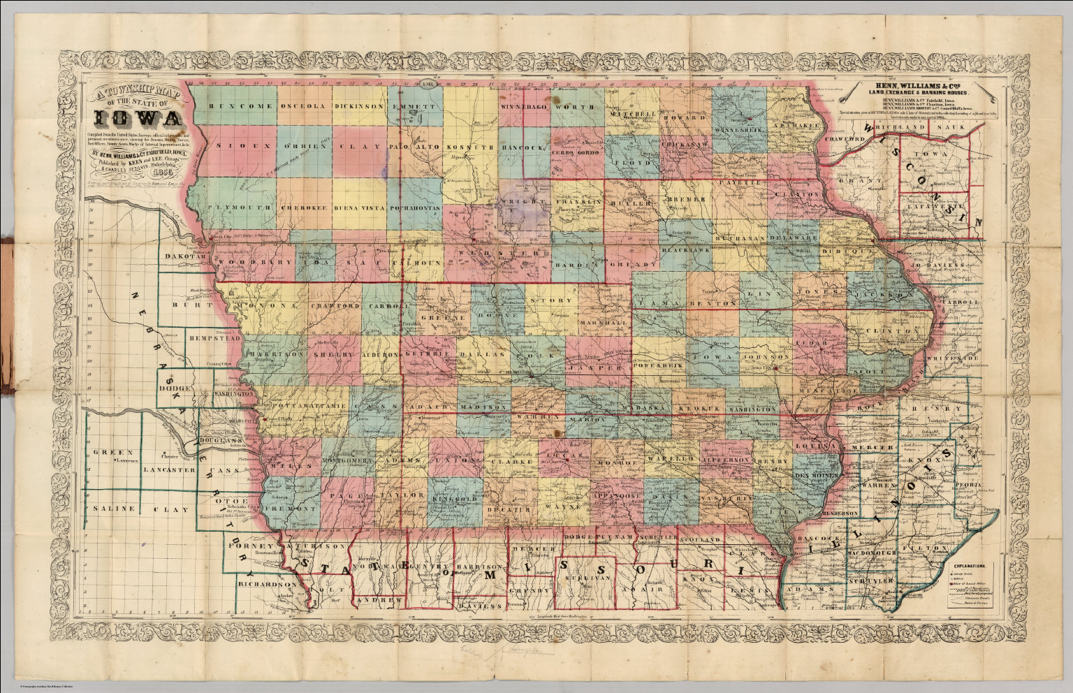 Township Map Of The State Of Iowa - David Rumsey Historical Map Collection